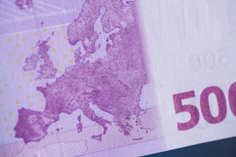 Fragment of 500 Euro Banknote Stock Photo - Image of euro, payment ...