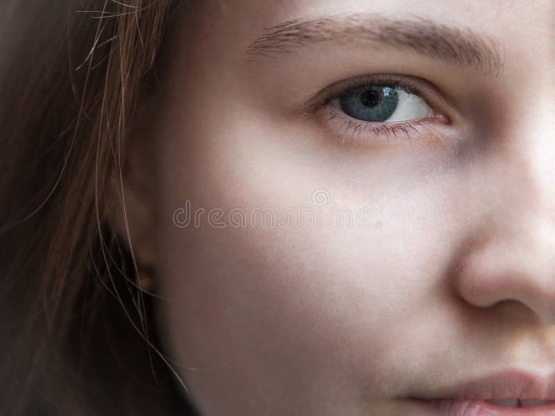 Fragment of female face stock photo. Image of lips, elegance - 37608926