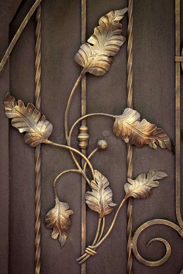 The Fragment of Forged Metal Products. Close-up Stock Photo - Image of ...