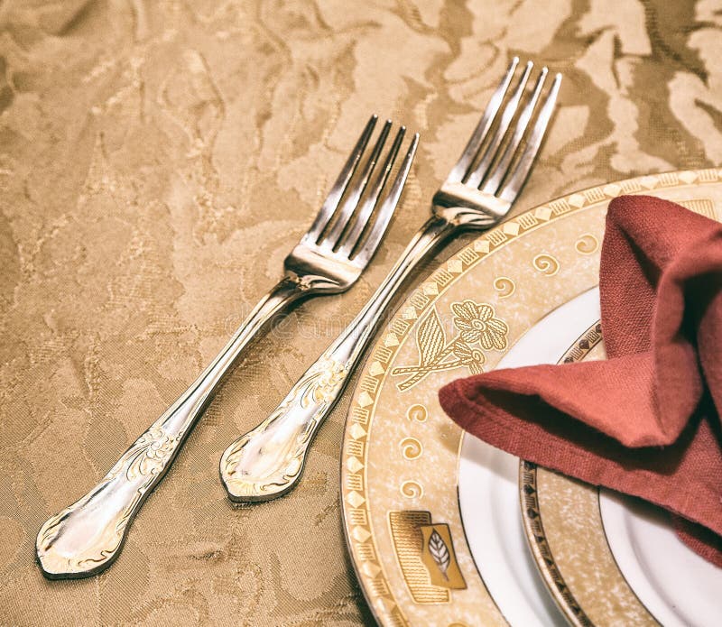 Fragment, Fork, Photo in Old Style Image Stock Image - Image of ...
