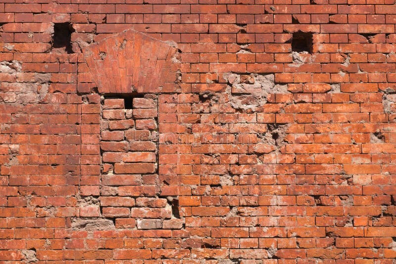 Fragment of the Fortification Wall with Embrasure Stock Image - Image ...