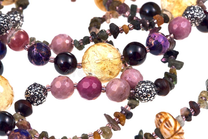 Fragment Gemstone Lady S Bead Closeup Stock Image - Image of mineral ...