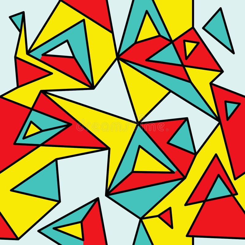 Fragment of Geometric Cubism, Abstract Seamless Pattern 2.1 Stock ...