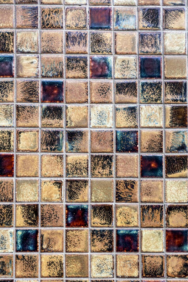 Fragment of Glazed Ceramic Tiled Wall Stock Image - Image of element ...