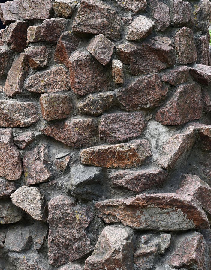 Fragment of a Granite Structure Stock Image - Image of construction ...