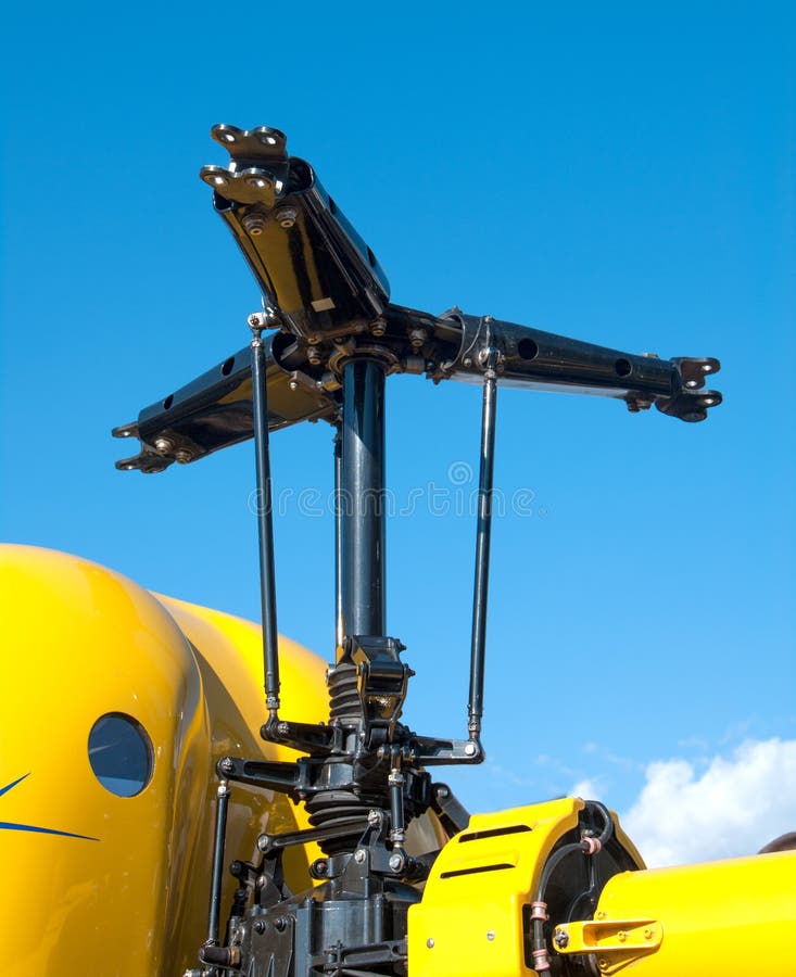 Fragment of a Helicopter Rotor Stock Image - Image of aviation, blue ...