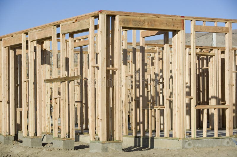 Fragment of Home Construction Stock Image - Image of housing ...