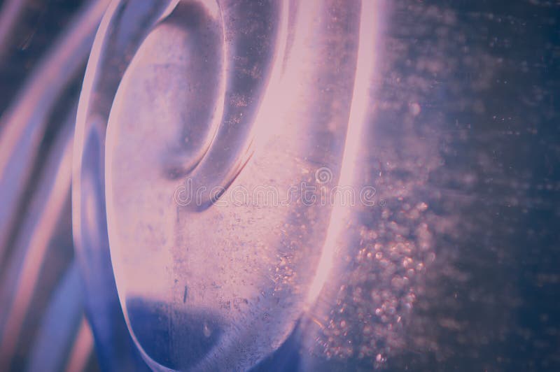 Fragment of an Ice Figure in the Rays of the Sun. Focus Inside the ...