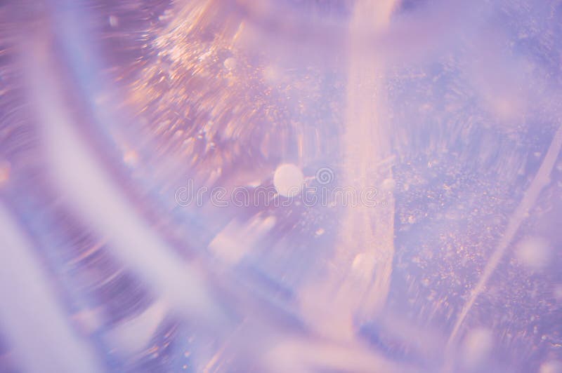 Fragment of an Ice Figure in the Rays of the Sun. Focus Inside the ...