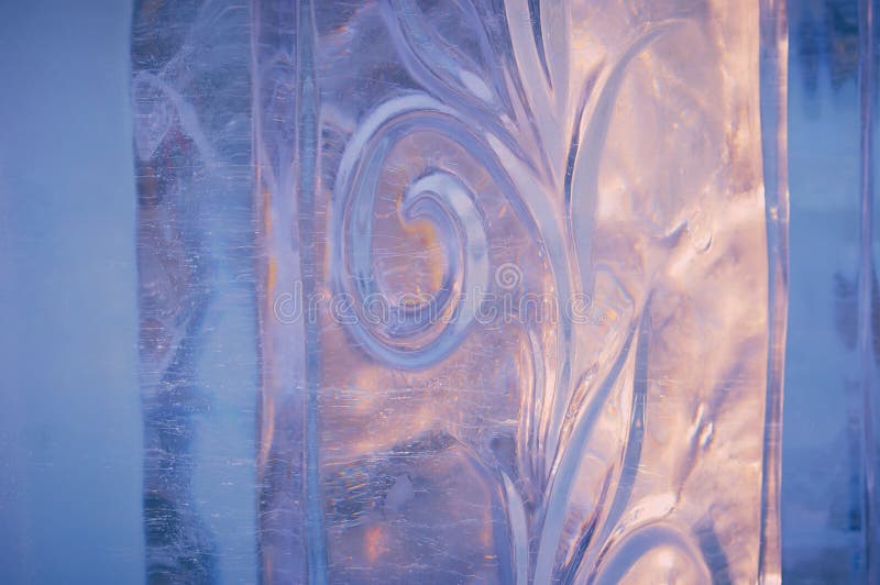 Fragment of an Ice Figure in the Rays of the Sun. Natural Texture Stock ...