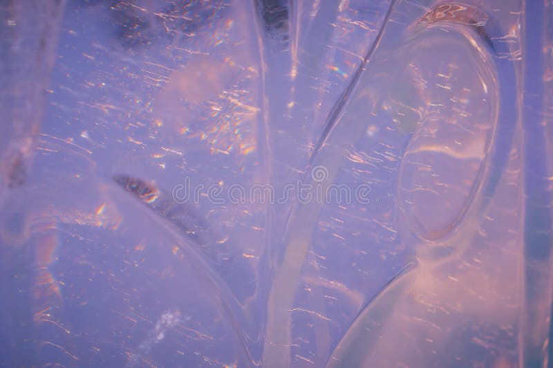 Fragment of an Ice Figure in the Rays of the Sun. Natural Texture Stock ...