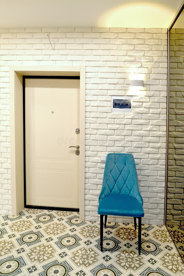 Fragment of the Interior of the Corridor with an Upholstered Chair ...