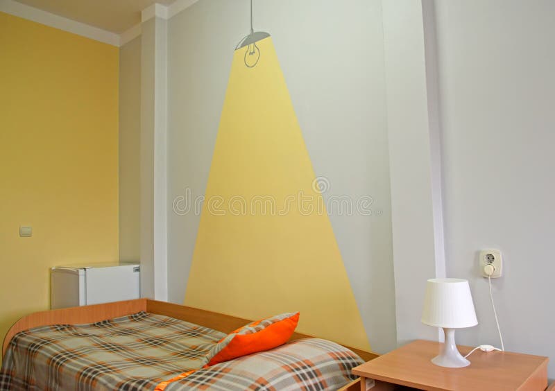Single hotel room stock photo. Image of holiday, clean - 10368340