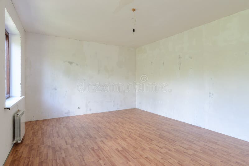 A Fragment of the Interior of a Spacious Empty Room with a Fine Finish ...