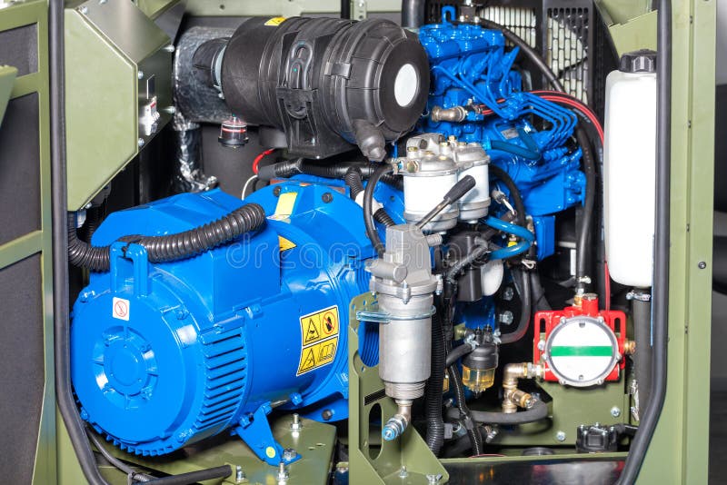 Powerful Internal Combustion Engine on Military Equipment Stock Image ...