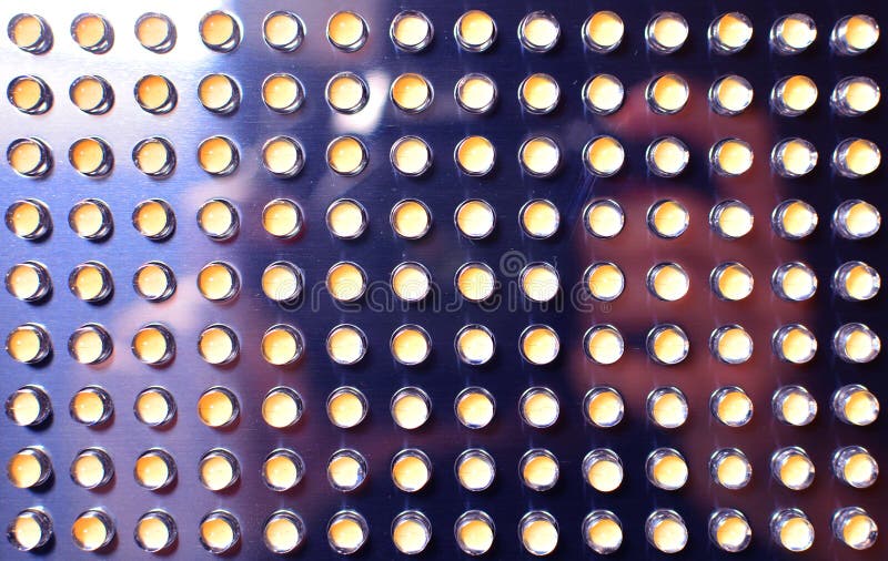 Fragment of Led Diodes Panel, Close Up Stock Photo - Image of bright ...