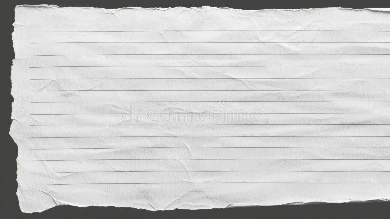Fragment of Lined Paper with Torn Edges on Gray Background Texture ...