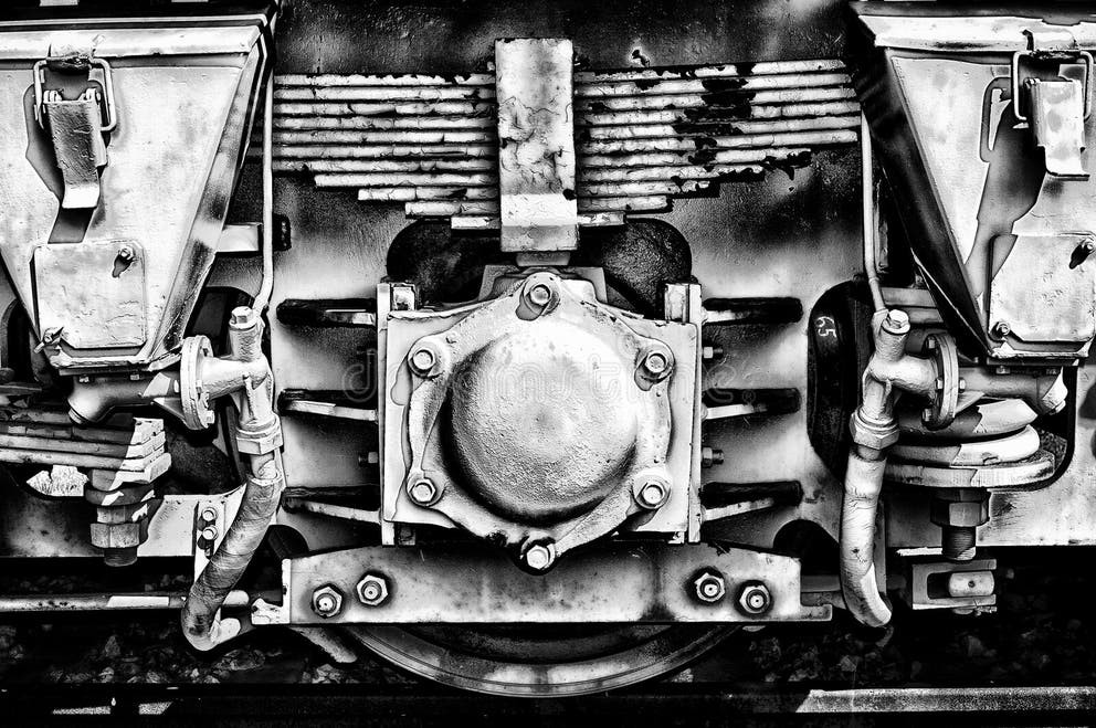 A Fragment of the Locomotive Stock Image - Image of tracks, close: 25544935