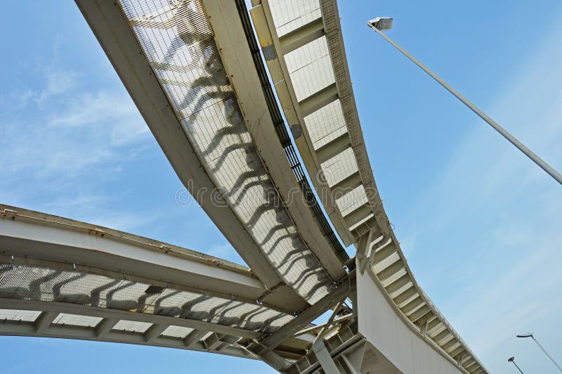 A Fragment of a Metal Bridge Stock Image - Image of lighting, daytime ...