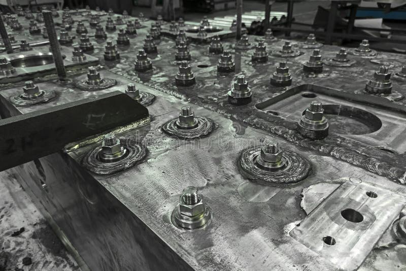 Fragment of a Metal Structure during the Assembly Process. Abstract ...