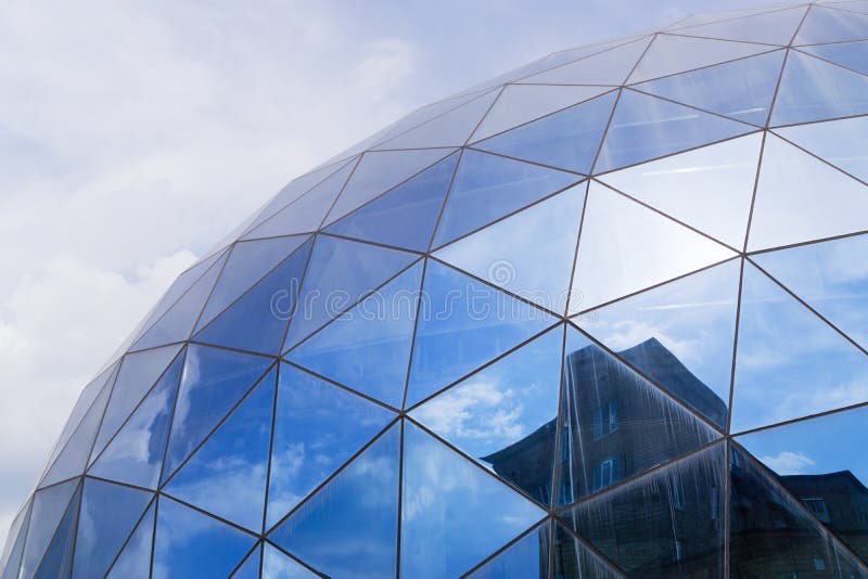 Fragment of Modern Glass Building Stock Image - Image of construction ...