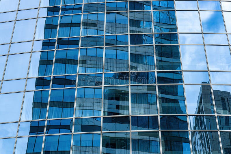 Fragment of a Modern Office Building. Abstract Geometric Background ...