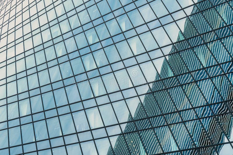 Fragment of a Modern Office Building. Abstract Geometric Background ...