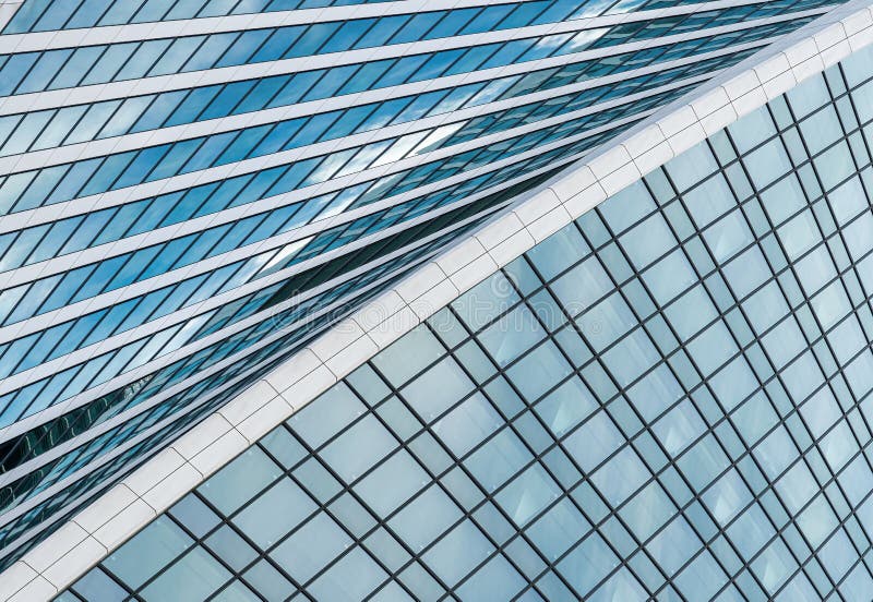 Fragment of a Modern Office Building. Abstract Geometric Background ...