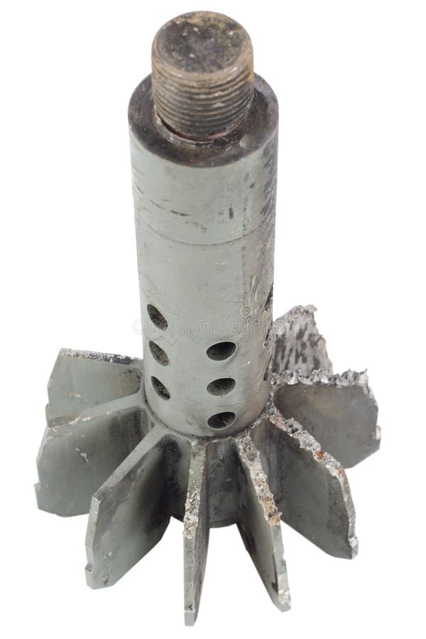 Fragment of mortar bomb stock photo. Image of exploding - 122452962