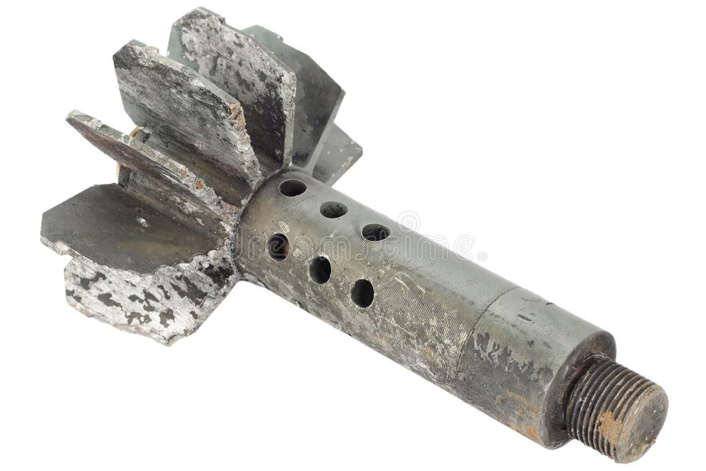 Fragment of mortar bomb stock image. Image of detonator - 122453081