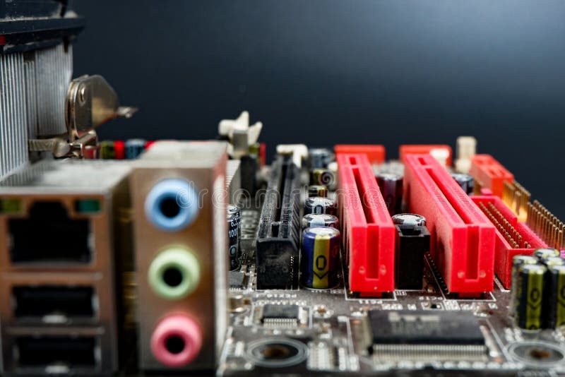 A Fragment of the Motherboard of a Personal Computer.information ...