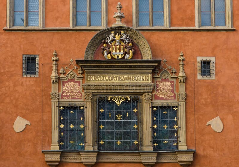 Fragment of the Old Town Hall Stock Image - Image of detail, facade ...