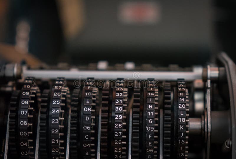 Vintage Adding Machine And Ledger Paper (Black And White) Stock Photo ...