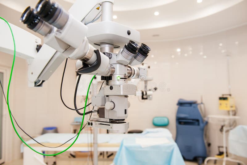 Ophthalmic Laser System in Eye Surgery Clinic. Laser Treatmnet for ...