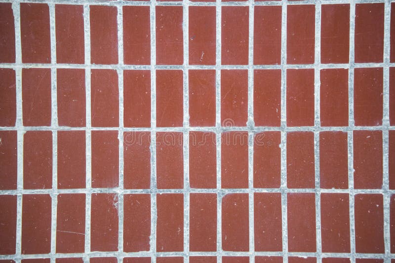 A Fragment of the Outer Wall, Lined with Brown Ceramic Tiles.Texture ...