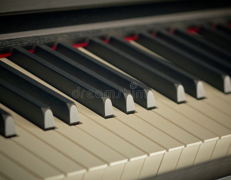 Fragment of Piano Keys, Classical Music Stock Image - Image of keys ...