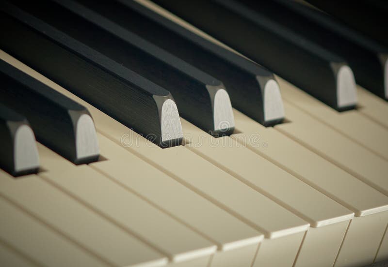Fragment of Piano Keys, Classical Music Stock Image - Image of artistic ...