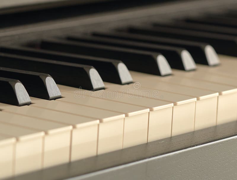 Fragment of Piano Keys, Classical Music Stock Image - Image of dark ...