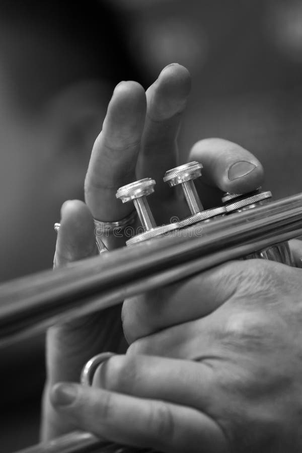 Fragment of a Pipe in the Hands of a Musician Stock Photo - Image of ...