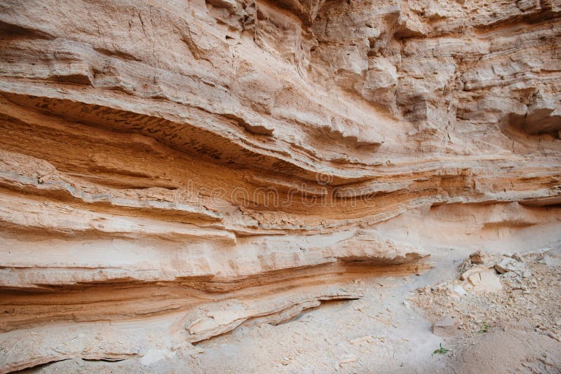 A Fragment of the Rock in the Desert Stock Photo - Image of hole ...