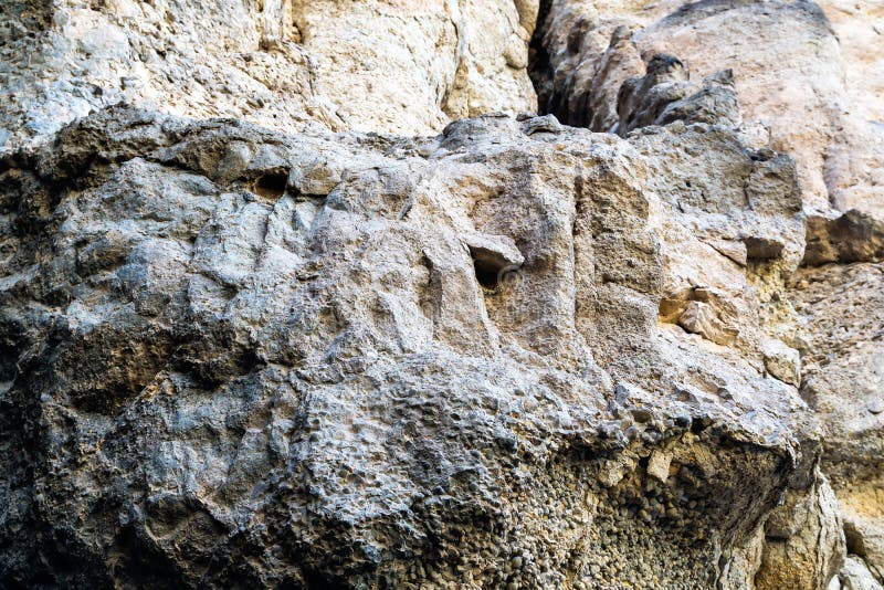Fragment of a Rock with Sharp Corners of Stones. Stock Image - Image of ...