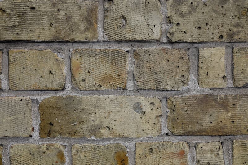 A Fragment of a Rough Brick Wall Stock Photo - Image of masonry, close ...