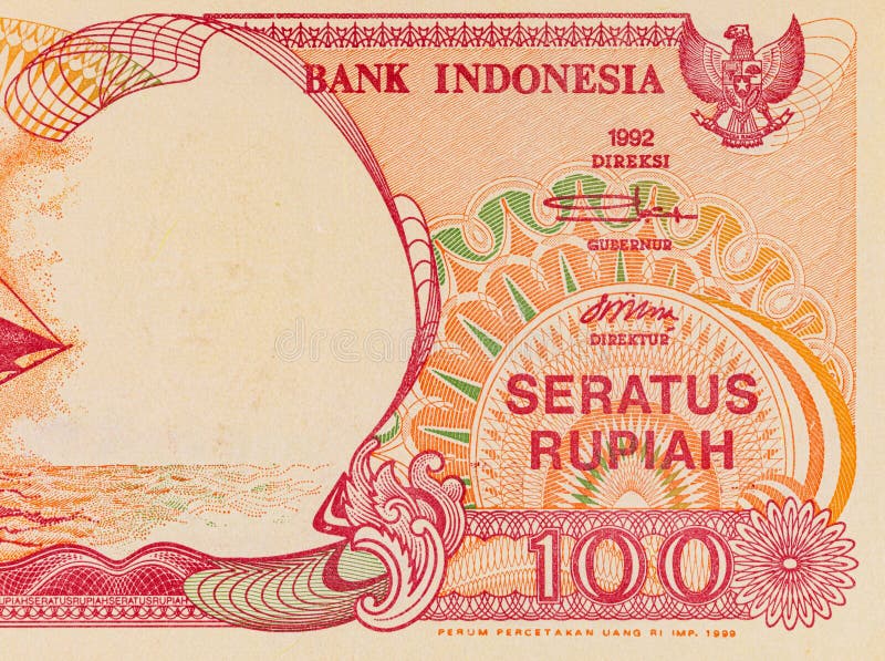 Fragment 100 Rupiah Banknote Indonesia Paper Money Stock Photos - Free & Royalty-Free Stock ...