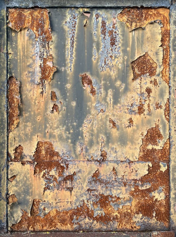 Fragment of Rusty or Weathered Iron Stock Photo - Image of artwork ...