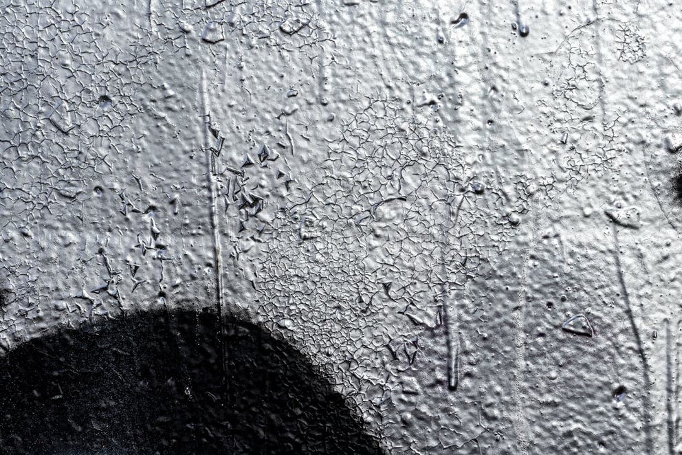 Fragment of Silver Graffiti Painted on a Wall Stock Image - Image of ...