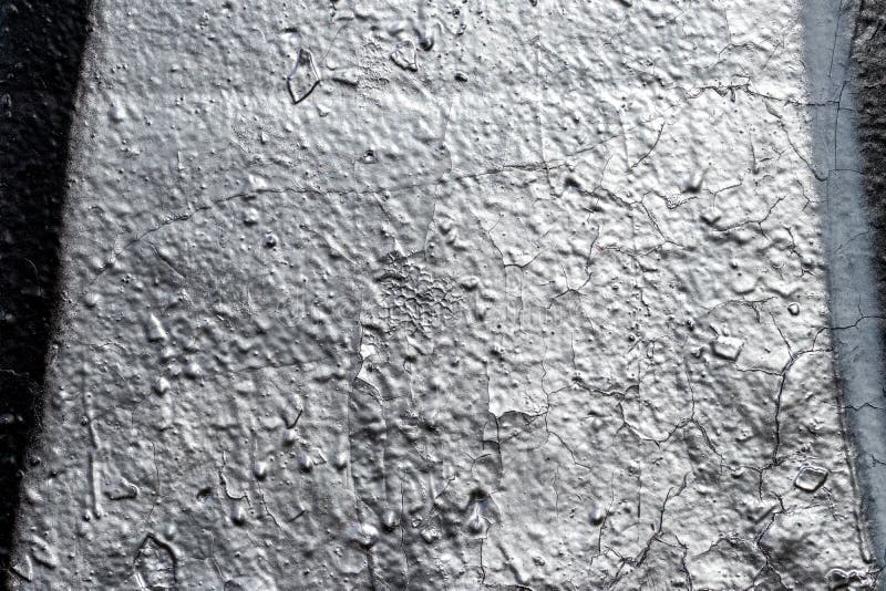 Fragment of Silver Graffiti Painted on a Wall Stock Image - Image of ...
