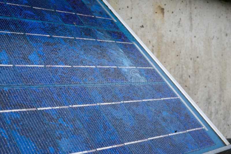 Fragment of a Small Solar Battery Close-up Stock Photo - Image of solar ...