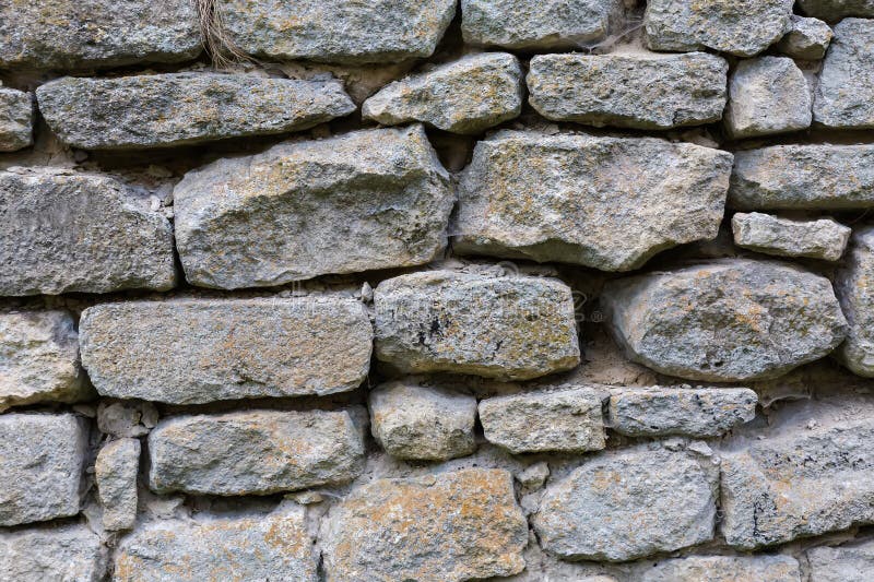 Fragment of Stone Wall of Ancient Defensive Structure Stock Photo ...