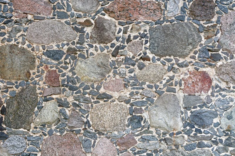Fragment of a stone wall stock image. Image of ancient - 211244133
