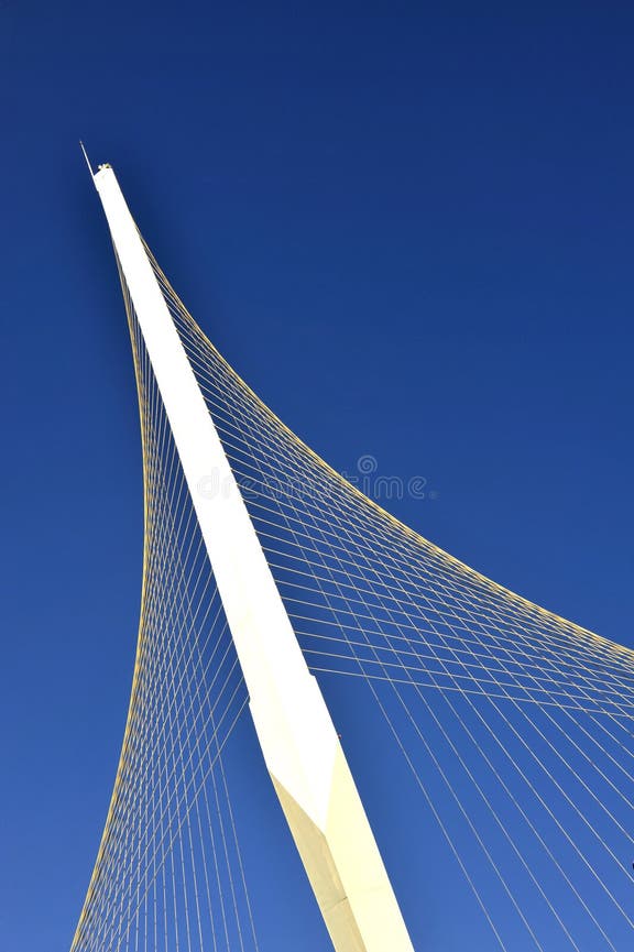 Fragment of string bridge. editorial stock photo. Image of iron - 21314093